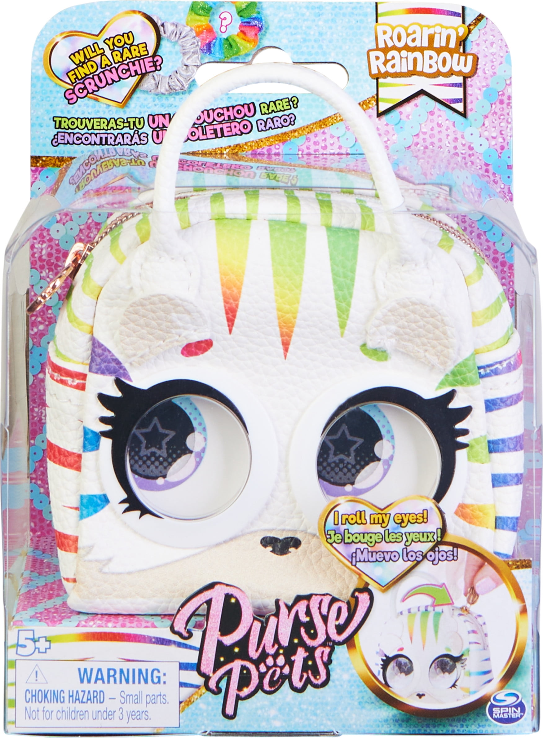 Purse Pets Micros, Roarin' Rainbow Tiger with Eye Roll Feature ...