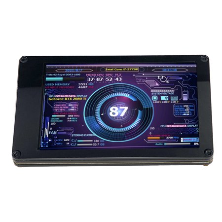 3.5 Inch IPS USB Mini Screen, PC CPU GPU Data Monitor USB Computer Case ...