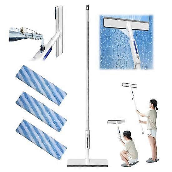Window Cleaning Squeegee Double-Sided Spray Expansion Window Cleaner ...