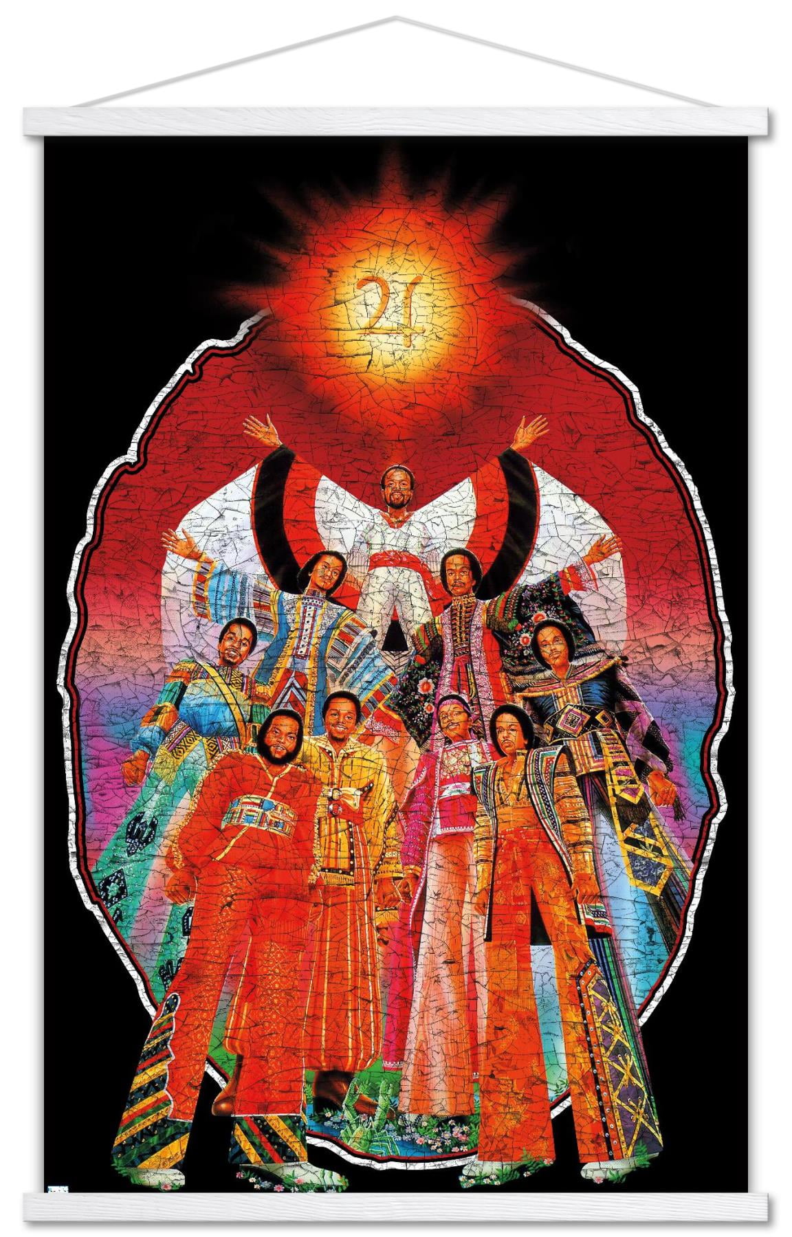 Earth Wind & Fire - Band Wall Poster with Wooden Magnetic Frame, 22.375 ...
