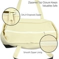 Dalix 22 Extra Large Cotton Canvas Zippered Shopping Tote Grocery Bag