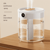 H2O Air Humidifier 2L Capacity Double Nozzle with LCD Humidity Display ...