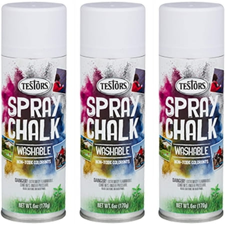 Rust-Oleum Testors 328776-3 PK Spray Chalk, 6 Oz, White - Walmart.ca