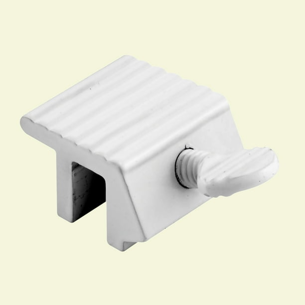 Sliding Window Lock, 1/4 in., Extruded Aluminum, White Painted Finish ...
