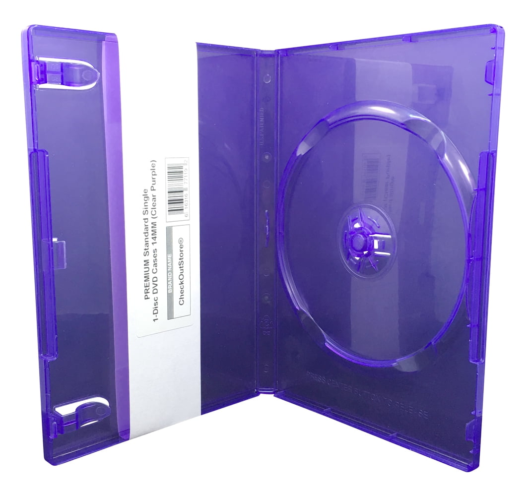 (10) CheckOutStore Premium Standard Single 1-Disc DVD Cases 14mm (Clear ...