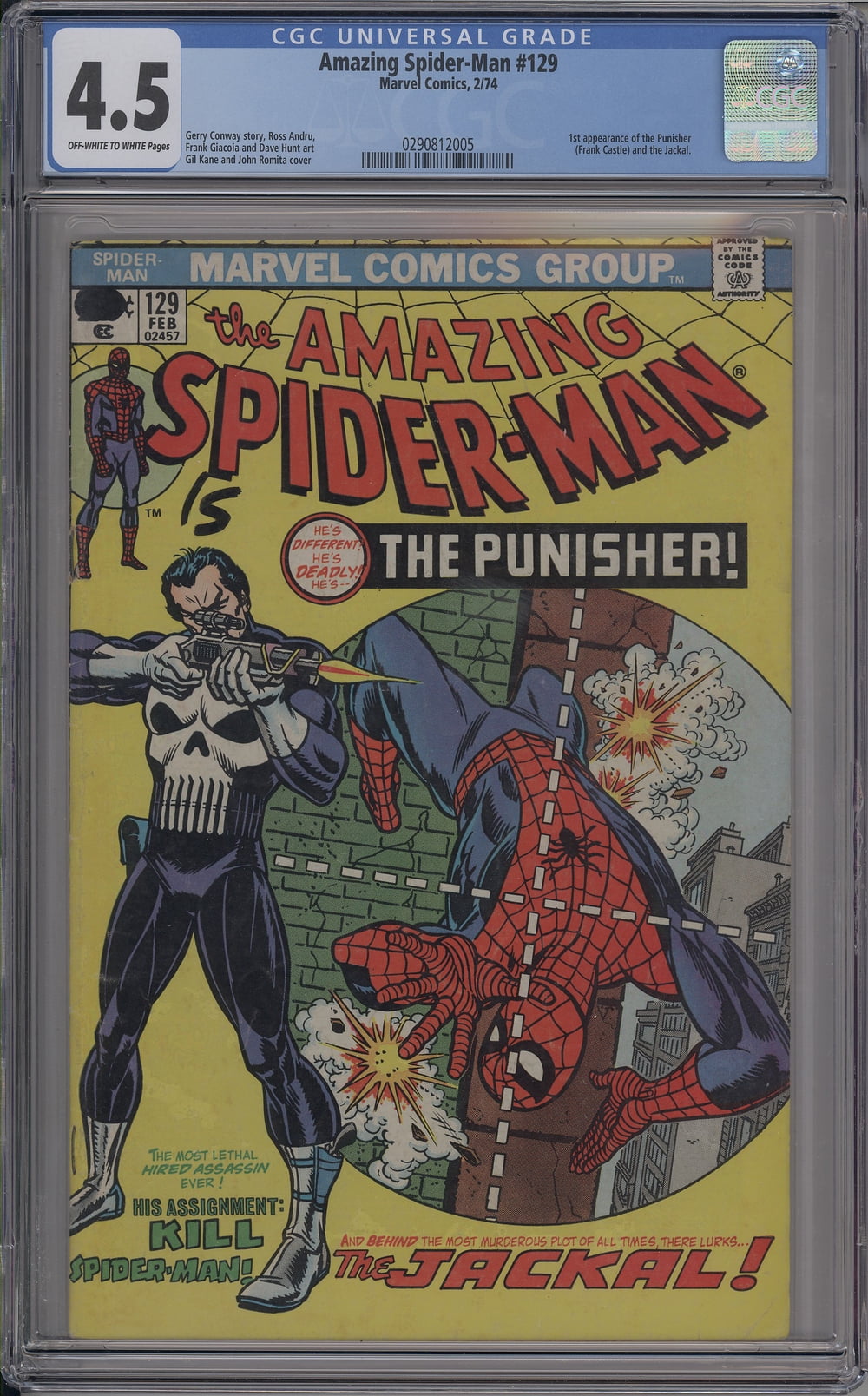 Amazing Spider-Man #129 - CGC 4.5 Comic Book - Walmart.com