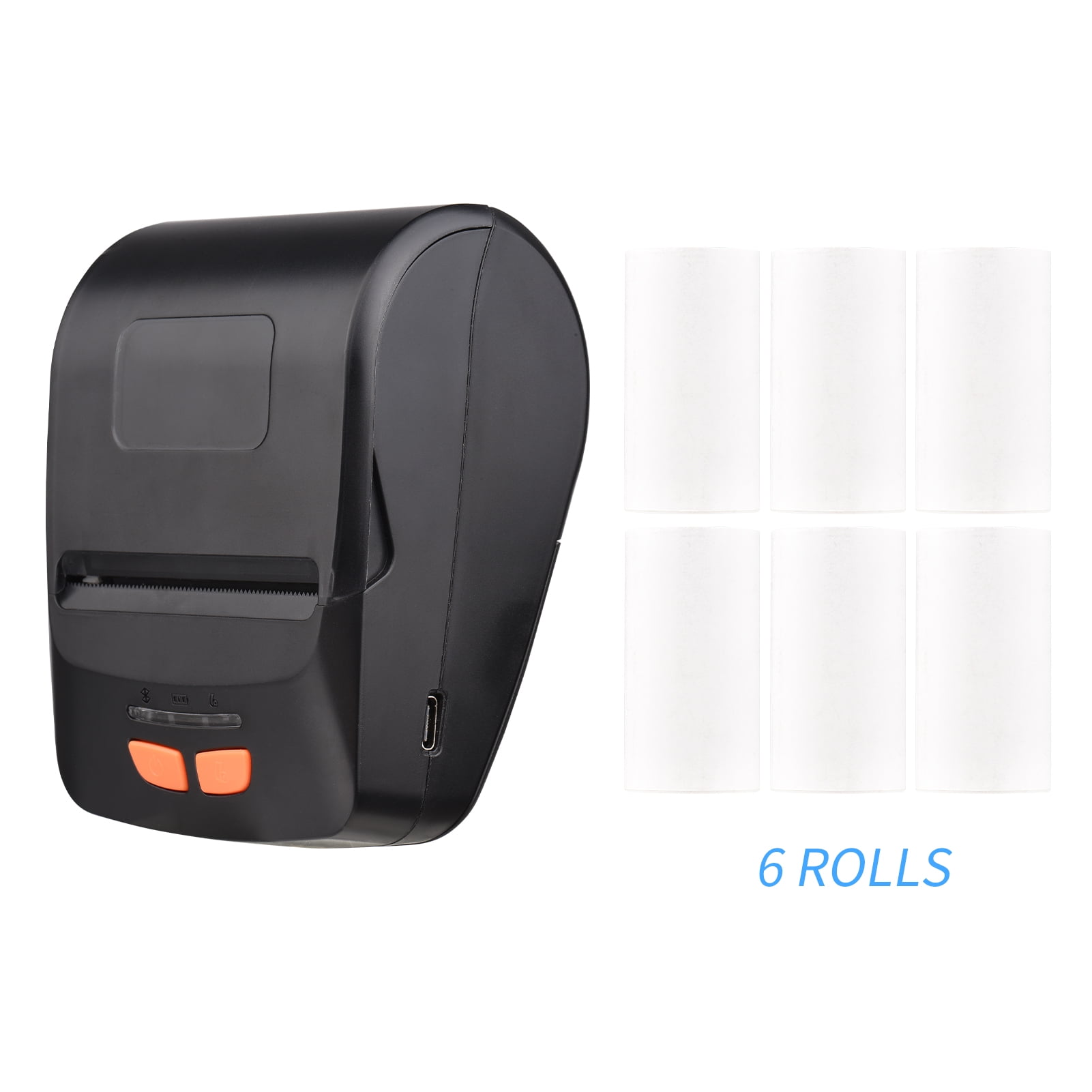 Bisofice Receipt Printer Portable 58mm Mobile Thermal Printer Wireless Bluetooth Mini Bill ...