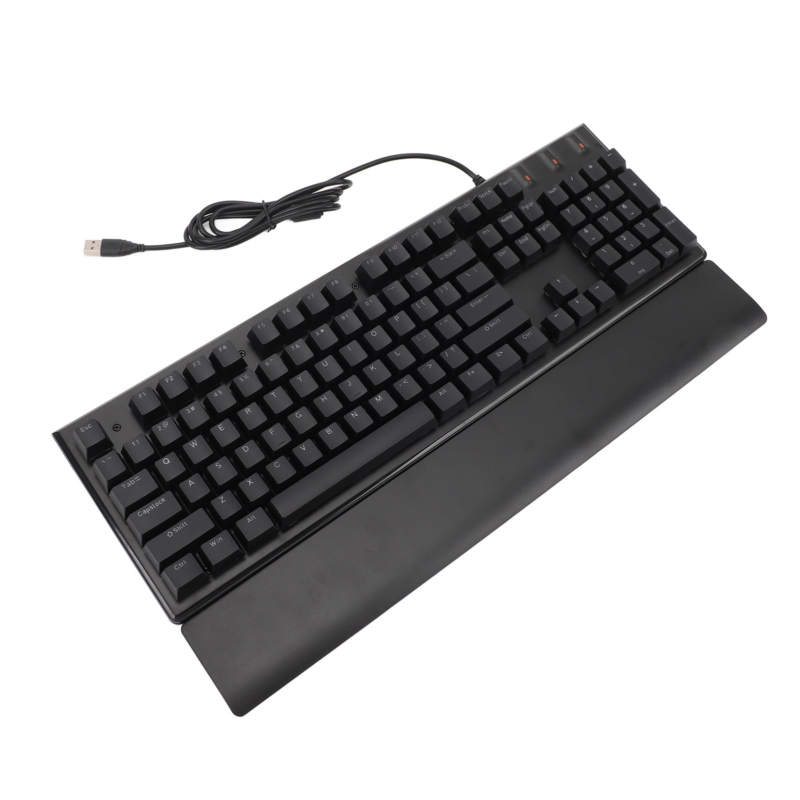 Wired Mechanical Keyboard, LED Backlit Ergonomic RGB Lighting Gaming ...