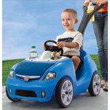 Step2 Whisper Ride II Kids Blue Push Car and Ride on Toy for Toddlers ...