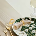 BESTYASH 10Pcs Golden Metal Napkin Holders Semicircle Buckles ...