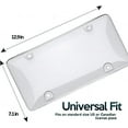 Zone Tech 2 Pack Clear Novelty License Plate Bubble Shields - Walmart.com