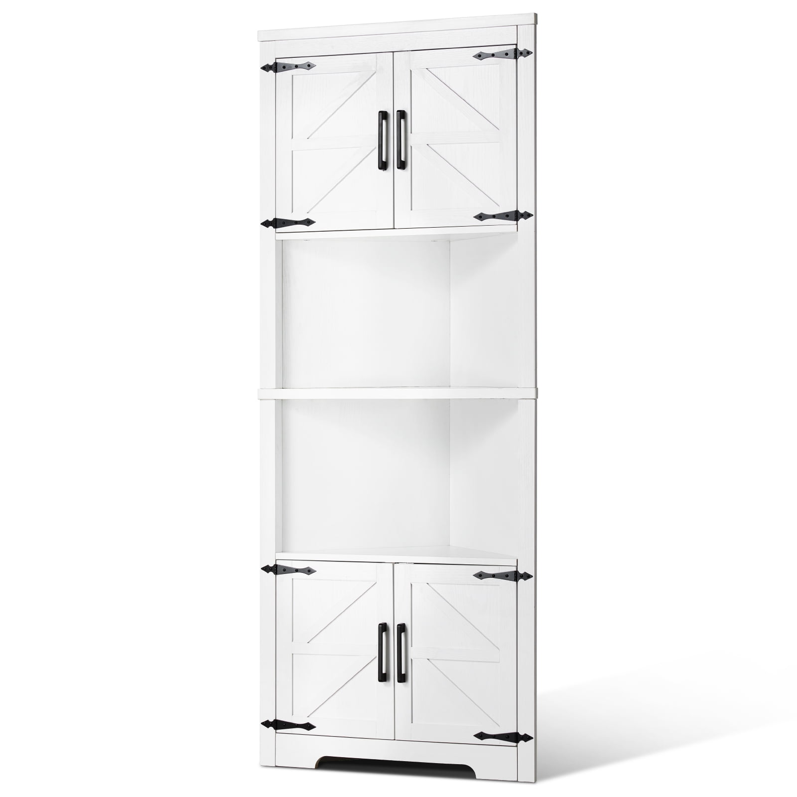 Click here for Kffkff 68 Tall Corner Storage Cabinet  6 Tiers Far... prices