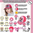 Disney Minnie Mouse Toddler Baseball Hat, Glittery Pink Sun Cap for ...