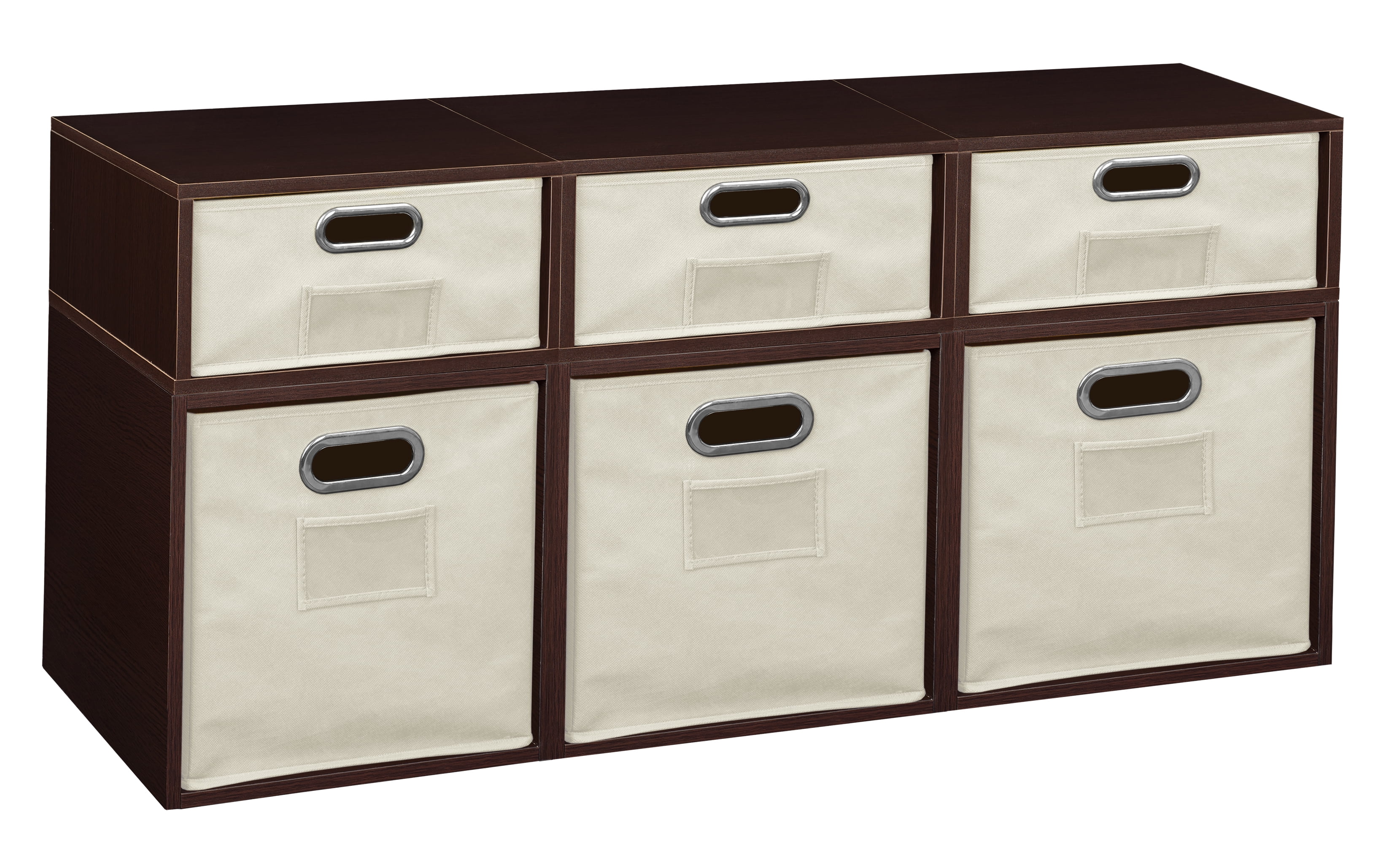 Niche Cubo Storage Set- 3 Full Cubes/3 Half Cubes with Foldable Storage ...