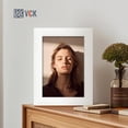 5x7 White Picture Frame, Wooden Frames Set of 2 with HD Glass, For 4x6 ...