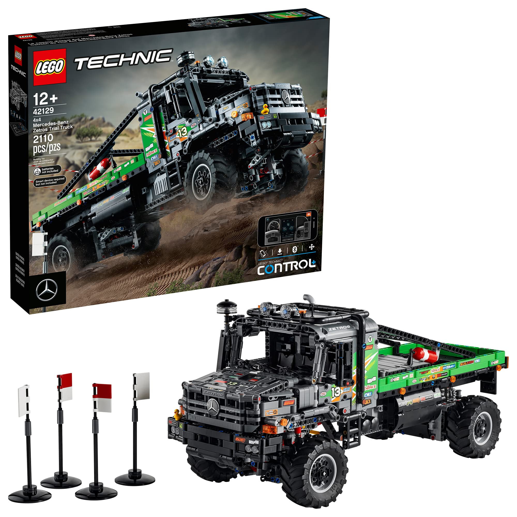 LEGO Technic 4x4 Mercedes-Benz Zetros Trial Truck 42129 Building Kit; Explore A Powerful App ...