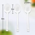 6" Clear Disposable Plastic Spoons, Individually Wrapped, 100 Count ...