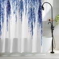 Blue Willows Shower Curtains for Bathroom, Watercolor Spring Falling ...