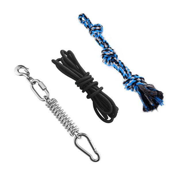 wolftale Dog Rope with Spring Pole Safe Pet Accessory Bungee Hanging ...