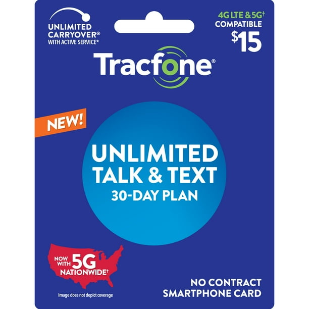 Tracfone Prepaid Plans in Phone & Data Plans - Walmart.com