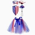 Cinvoph 4th of July Porch Goose Outfit, Patriotic Red White Blue ...
