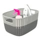 Simplify 2-Tone Decorative Medium Storage Basket in Grey - Walmart.com