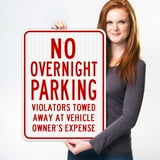 No Overnight Parking Sign, - Walmart.com