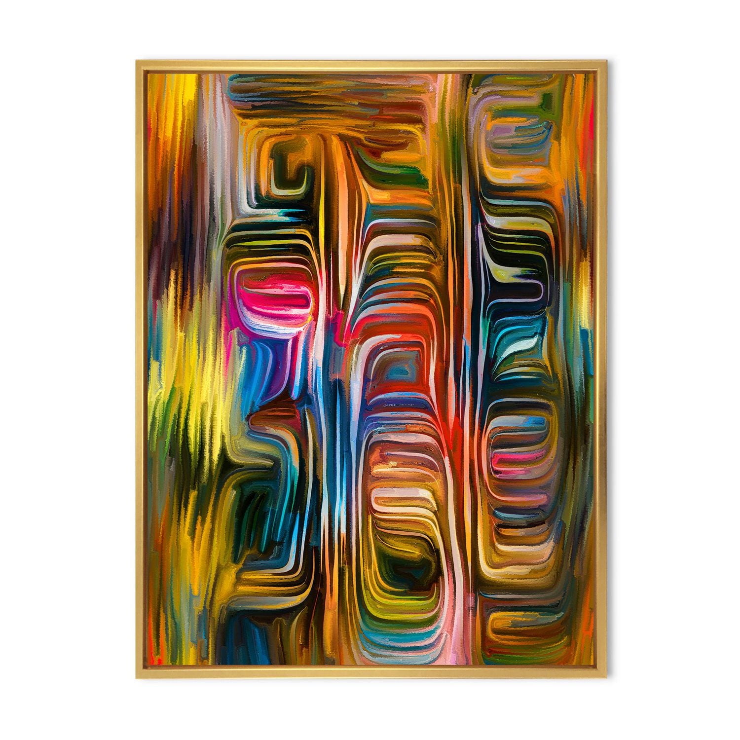 Click here for Designart Colour Fusion Ii Float Frame Wall Art 24... prices