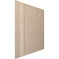 Ekena Millwork 94"H x 3/8"T Adjustable Wood Slat Wall Panel Kit w/ 1"W ...