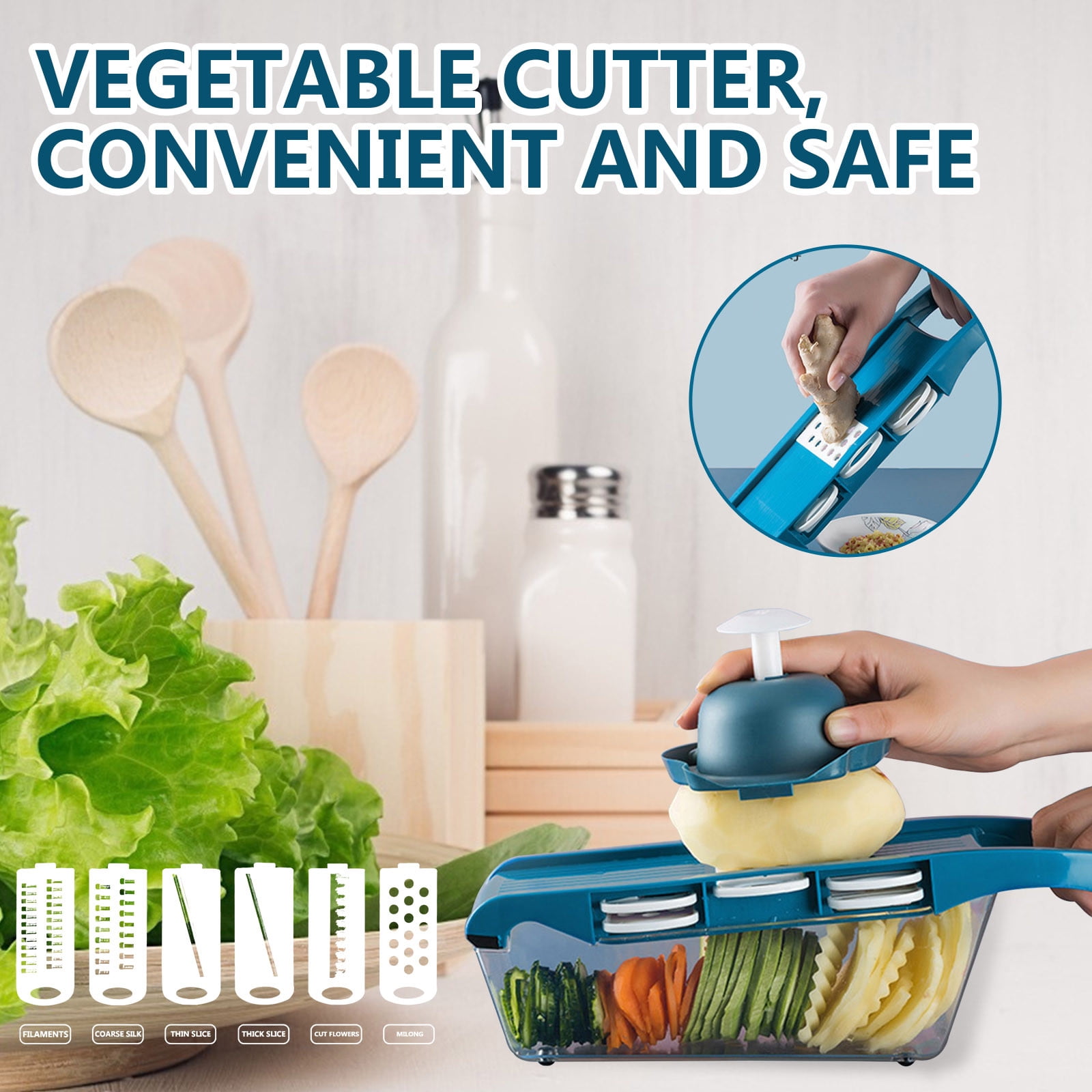 Click here for Czzoypi Food Processor (Blue)  Cabbage Shredder Ki... prices