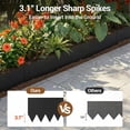 Ataujin Steel Landscape Edging, Bendable Garden Edging Border, Weather ...