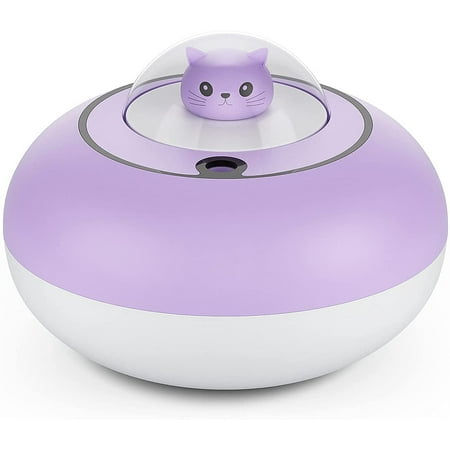 Cute Humidifiers for Home Bedroom，300 ML Mini Humidifiers with Timing ...