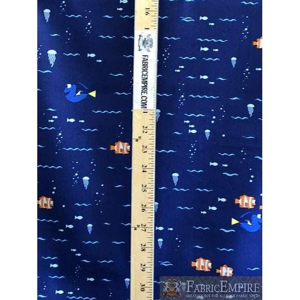 100% Cotton Fabric Quilt Disney Finding Nemo Dory Marlin Nemo Licensed ...