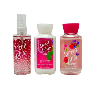 Bath & Body Works Sweet Pea Deluxe Gift Set - Fragrance Mist - Body ...