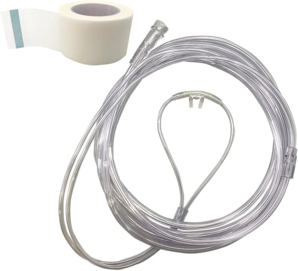 Endure Nasal Oxygen Cannula, 7ft Tubing, Pack of 5 (Adult, Curved Prong ...