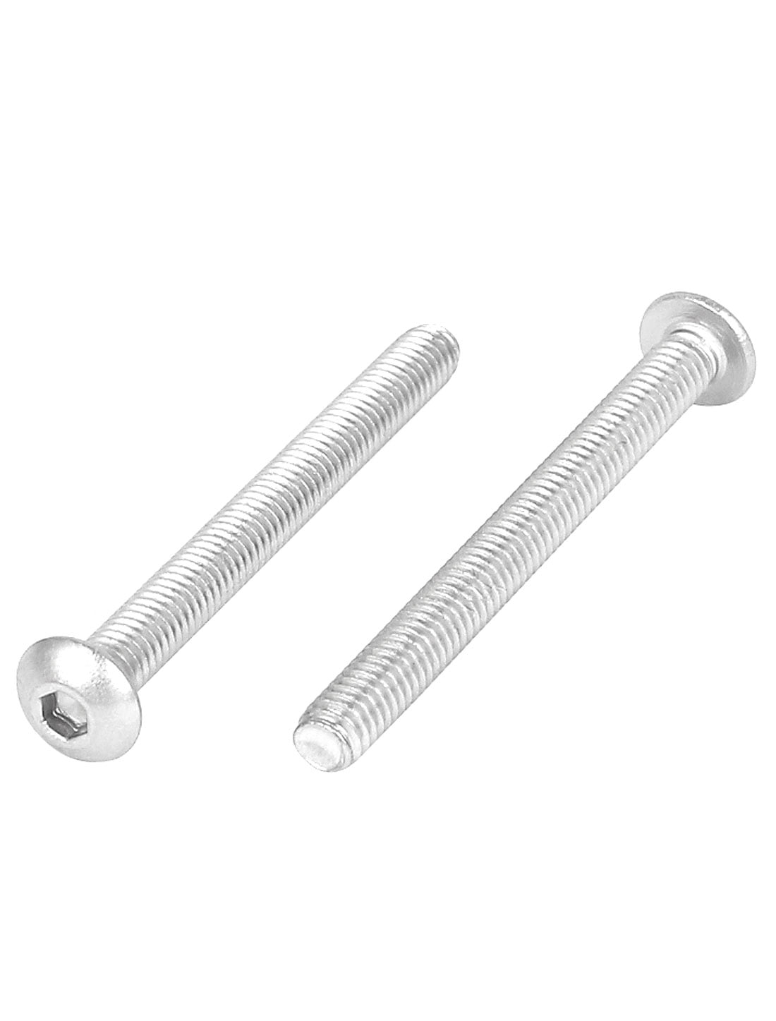 50 Pcs M4x40mm Stainless Steel Hex Socket Key Button Head Bolts Screws