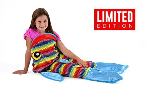 Snuggie Tails Rainbow Fish Blanket For Kids - Walmart.com
