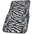 BDK Zebra Car Floor Mats, Animal Prints Mat, 4 Pieces, White - Walmart.com