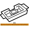 Chevrolet GM OEM 11-15 Cruze-Roof Molding Clip 96071026 - Walmart.com
