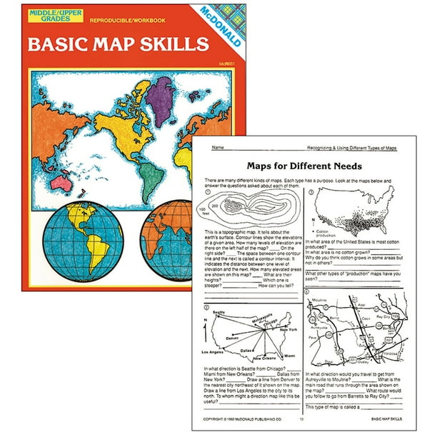 BASIC MAP SKILLS GR 6-9 - Walmart.com - Walmart.com