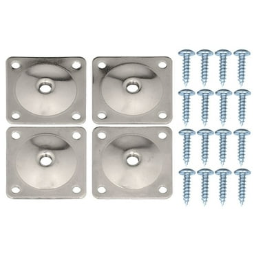 Leg Daddy 5/16" Threaded T-Plate Sofa Leg Attachment Plates, Set of 4 ...