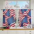 American Flag Sheer Curtains for Living Room Bedroom, Blue Red White ...