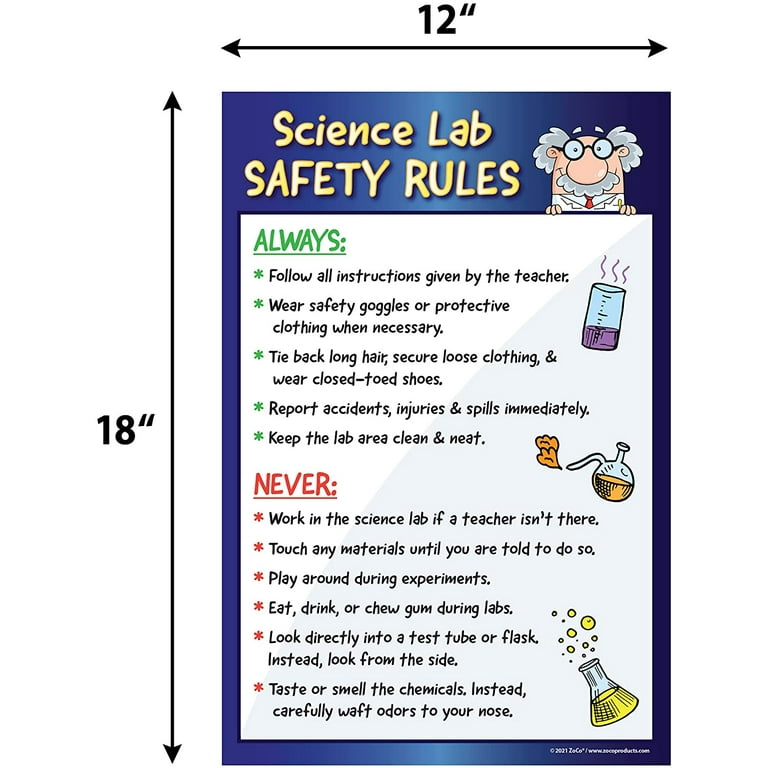Science Lab Safety Rules Poster