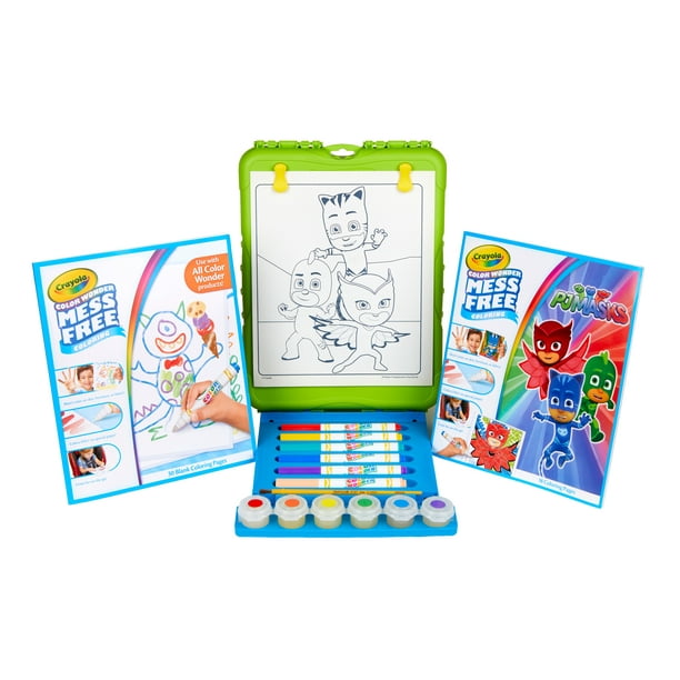 Crayola Color wonder PJ Mask Travel Easel With 30 Bonus pages, Full ...