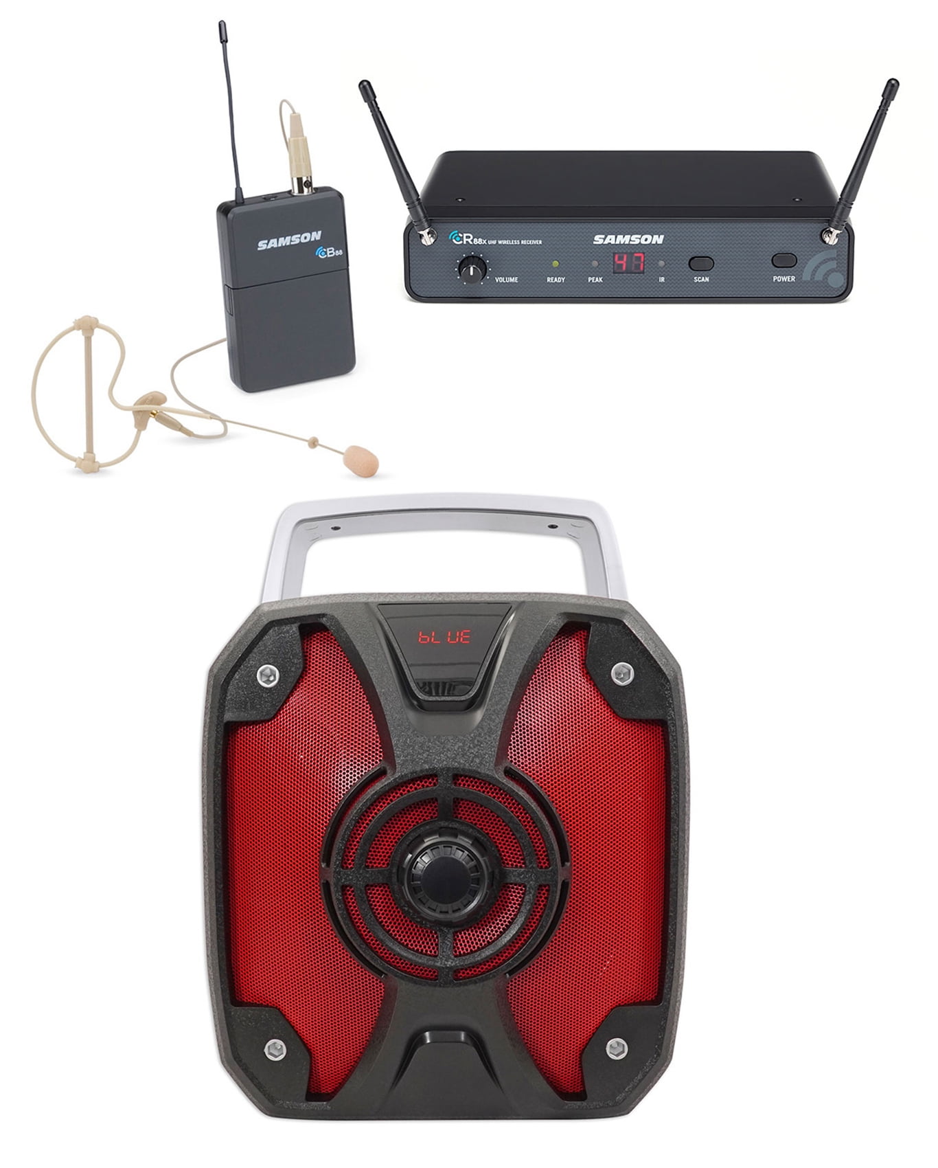 SAMSON Concert 88x 100-Channel Wireless UHF Earset Microphone K-Band ...