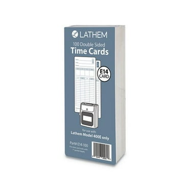 Weekly Employee Time Cards, One Side, 4.25 X 7, 100/pad | Bundle of 5 ...