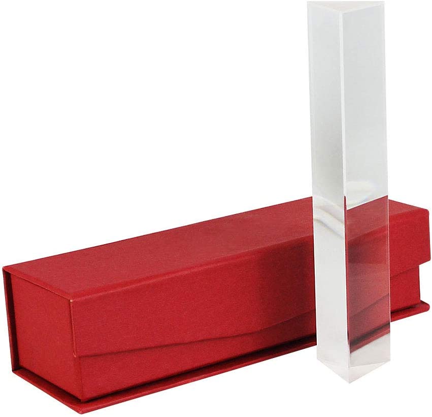 LYTIVAGEN Crystal Prism 15 cm Crystal Optical Glass K9 Triangular Prism ...
