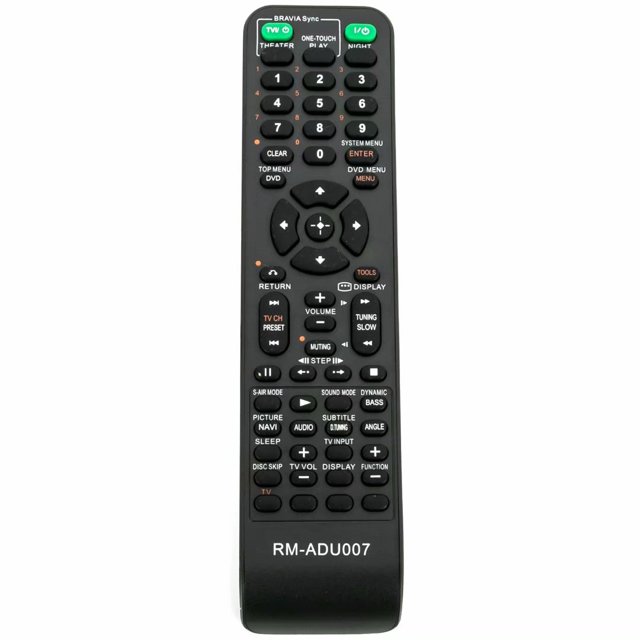 New Remote replacement RM-ADU007 for SONY DAV-HDX274 HCD-HDX275 DAV ...