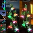 2 Pack colorful Hummingbird Solar Gift Light Color Changing LED Garden ...