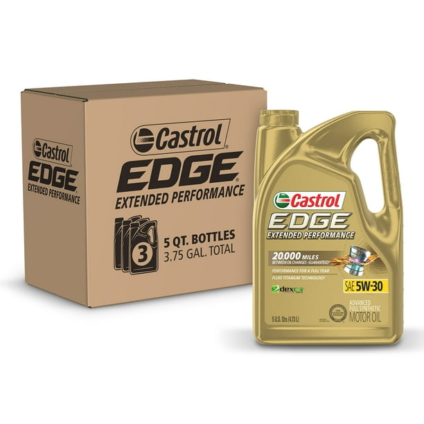 Castrol Edge Extended Performance 5W-30 Advanced Full Synthetic Motor ...